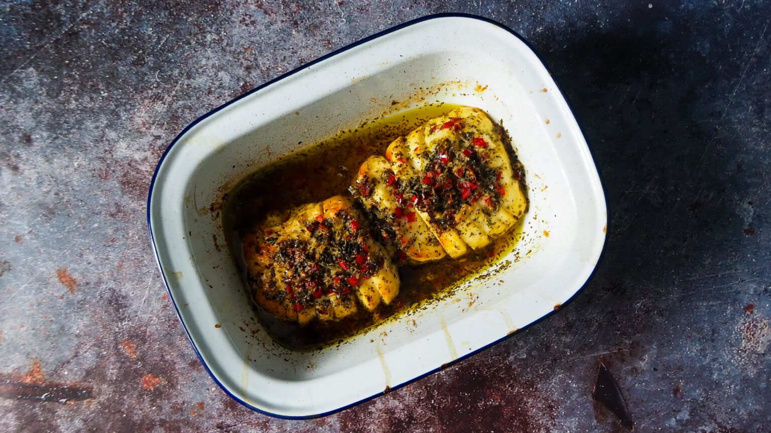 Chilli, Lime & Ginger Hasselback Halloumi - Ashley Lauren Turner